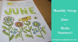 Monthly Setup - June - Hello Summer - Best Personal Planner